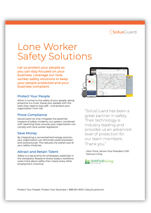 Wearable Panic Button | Lone Worker Alert Device | SolusGuard